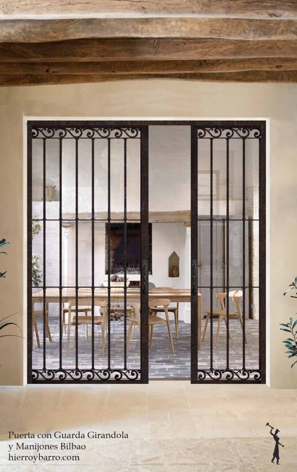 Puerta con Reja Castellar | Fábrica de Rejas y Herrajes
